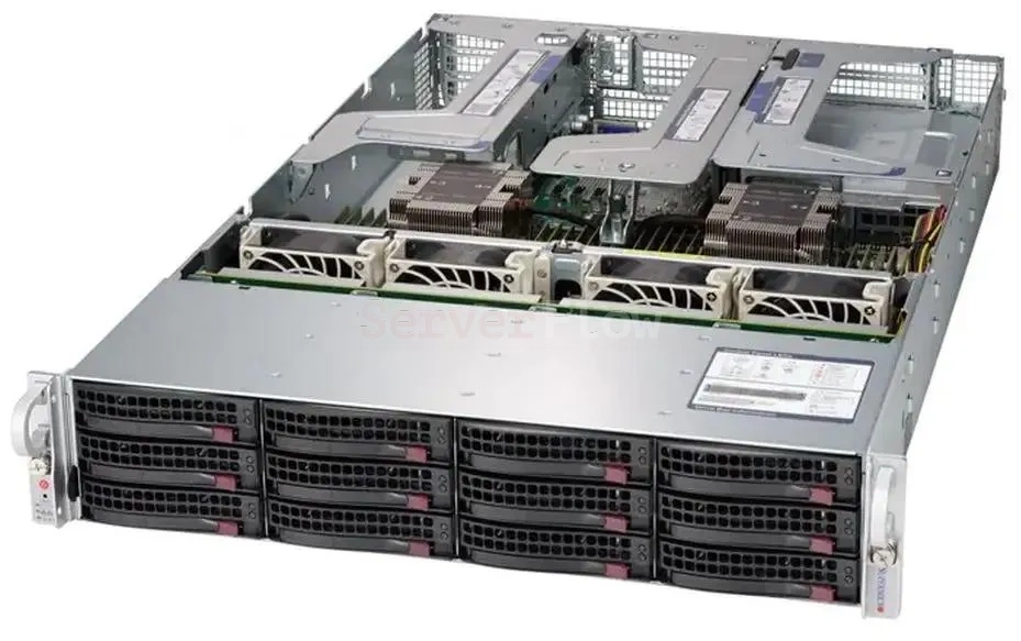 Supermicro SuperServer 6029U-TR4 12LFF (8x SAS/SATA 12GBe + 4 NVMe/SAS/SATA 12GBe, 2x 1000W ...